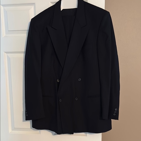 Ferrini | Suits & Blazers | Mens Navy Doublebreasted Suit | Poshmark
